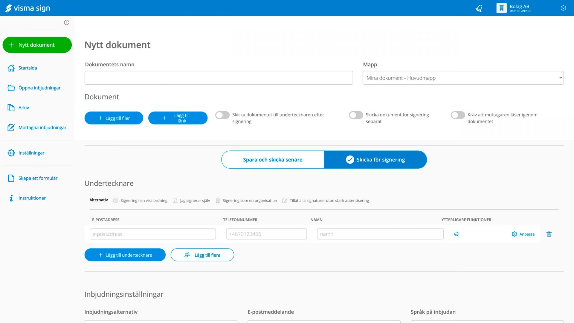 Digital signering | Prova gratis nu